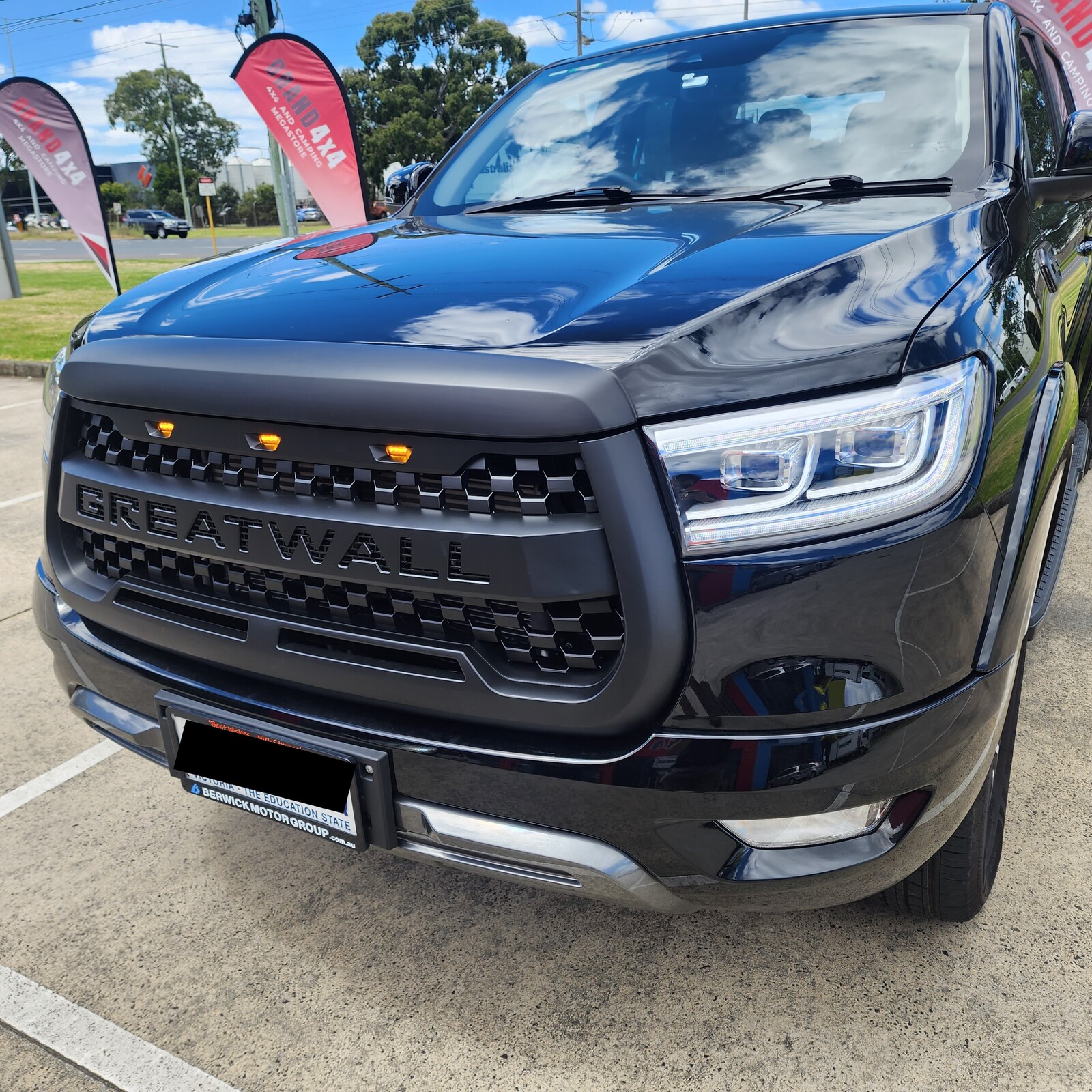 MONSTER Grille with LED to suit GWM Cannon Ute Great Wall Cannon Front ...