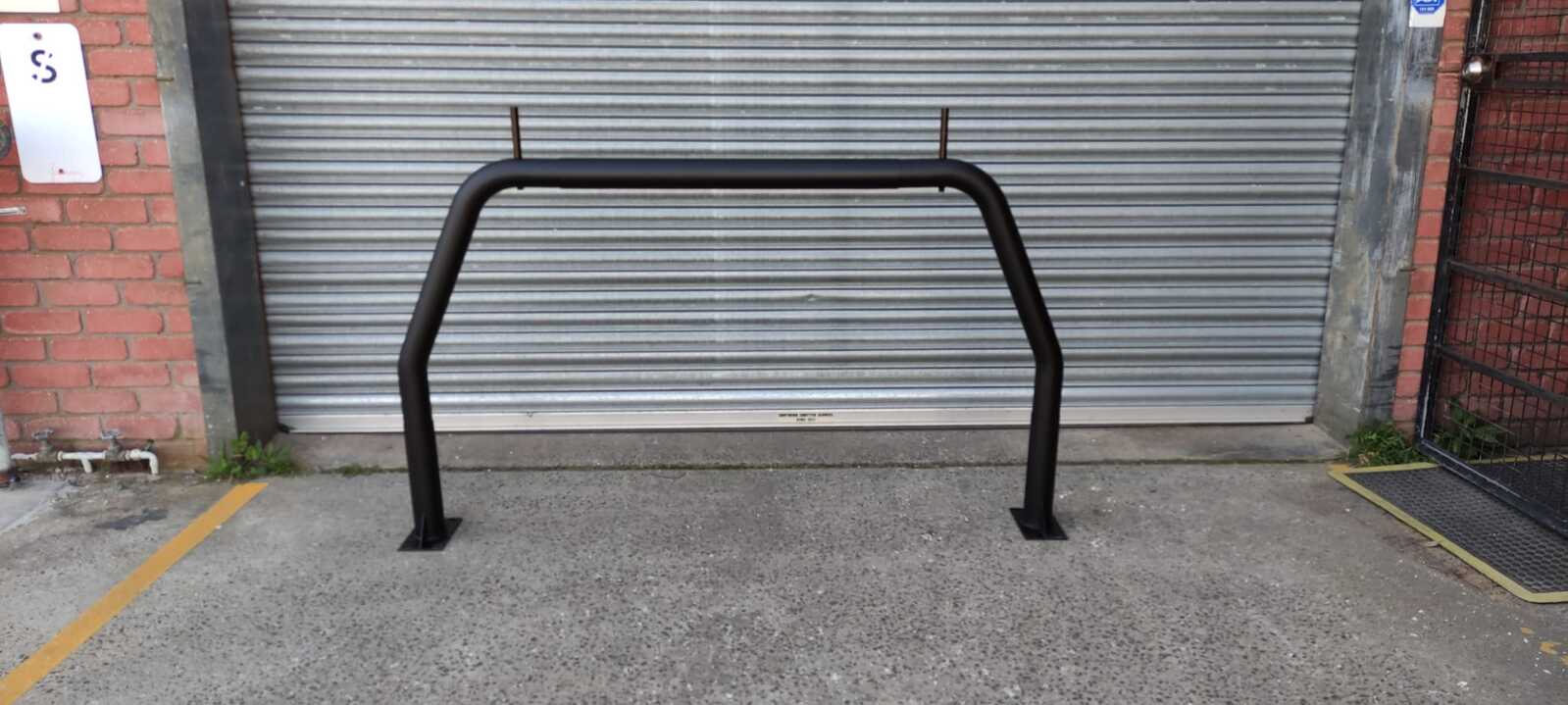 Universal Black Steel Adjustable Ute TRAY Ladder Rack Rollbar H:950MM ...