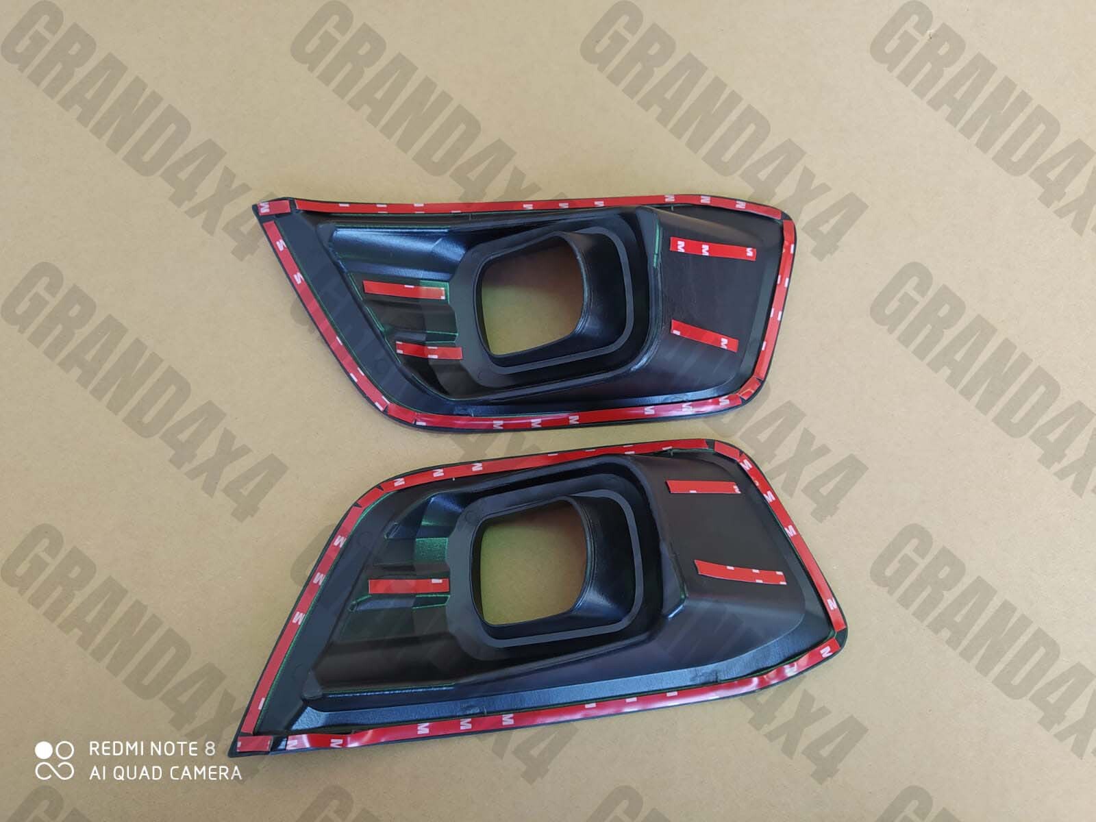 Fog Light Cover Trim Matte Black to suit Ford Ranger PX3 2018-2020 XL ...