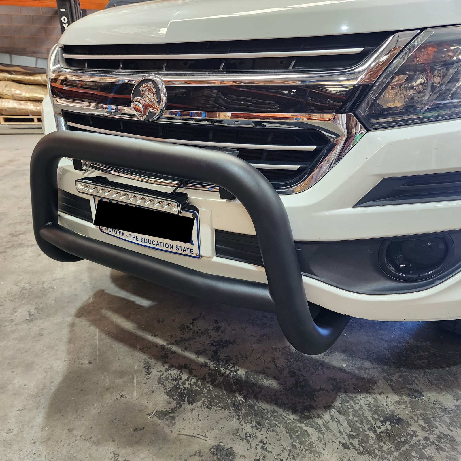 Black Steel Nudge Bar for Holden Colorado 2012-2020 Grille Bumper Guard ...