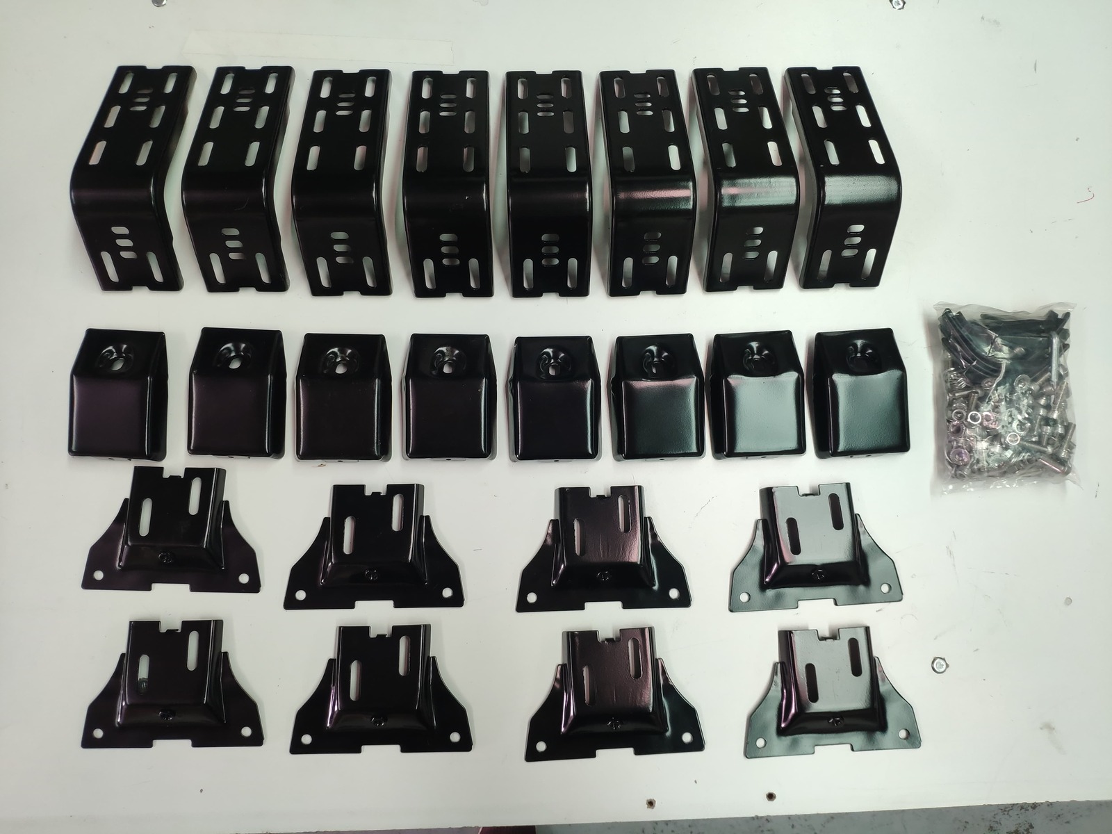 8 x 15CM Roof Rack Brackets Universal 15 CM for Rain Gutter Mounts 4WD ...