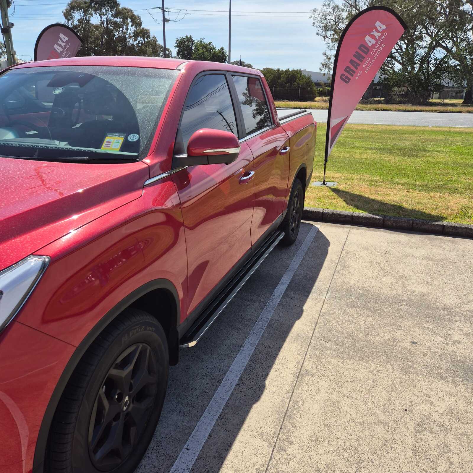 Side Steps Running Boards to suit SsangYong Musso LWB/SWB 2018-2024 Ute ...