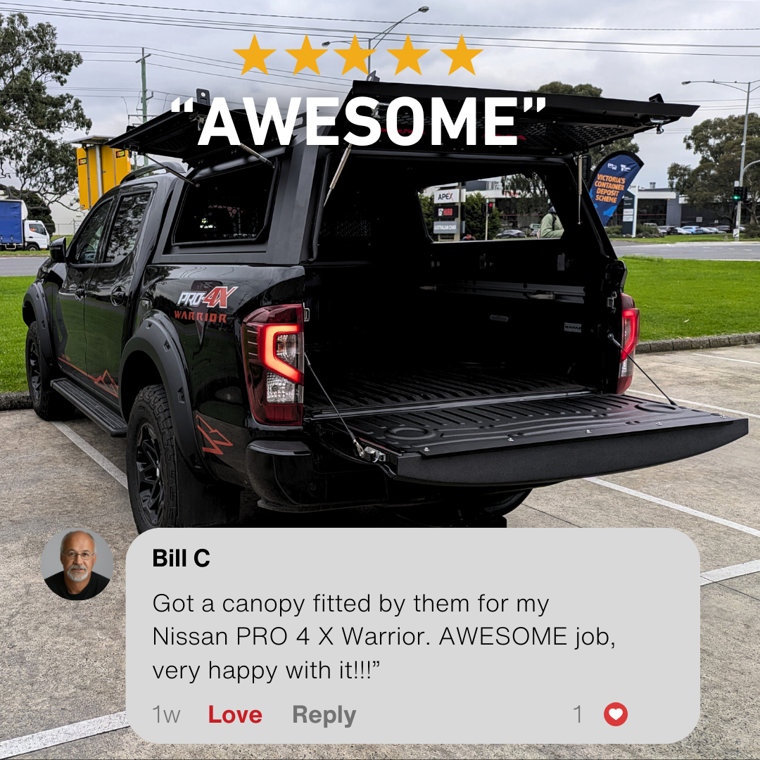 G4 Stainless Steel Ute Tub Canopy - For Nissan Navara NP300 2015-2024