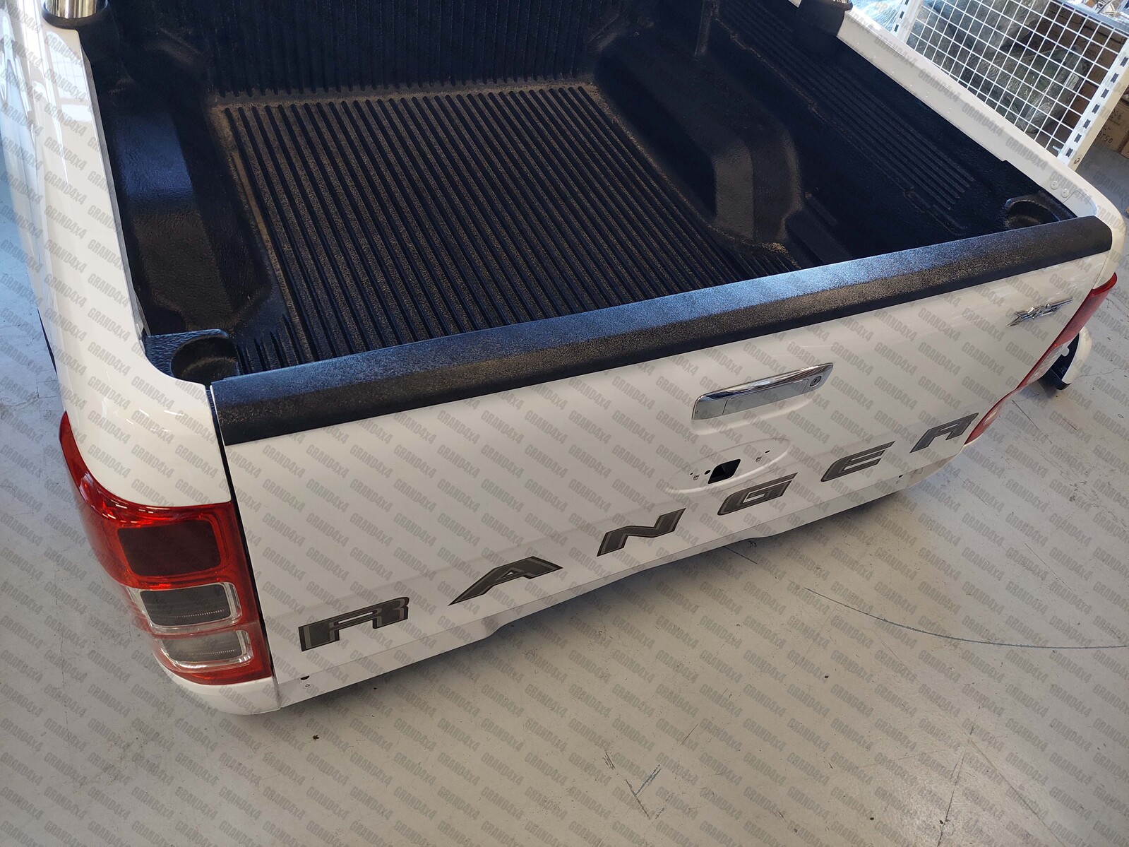 Tailgate Cover Cap Trim Rail Guard Matte Black for Ford Ranger PX 2011 ...