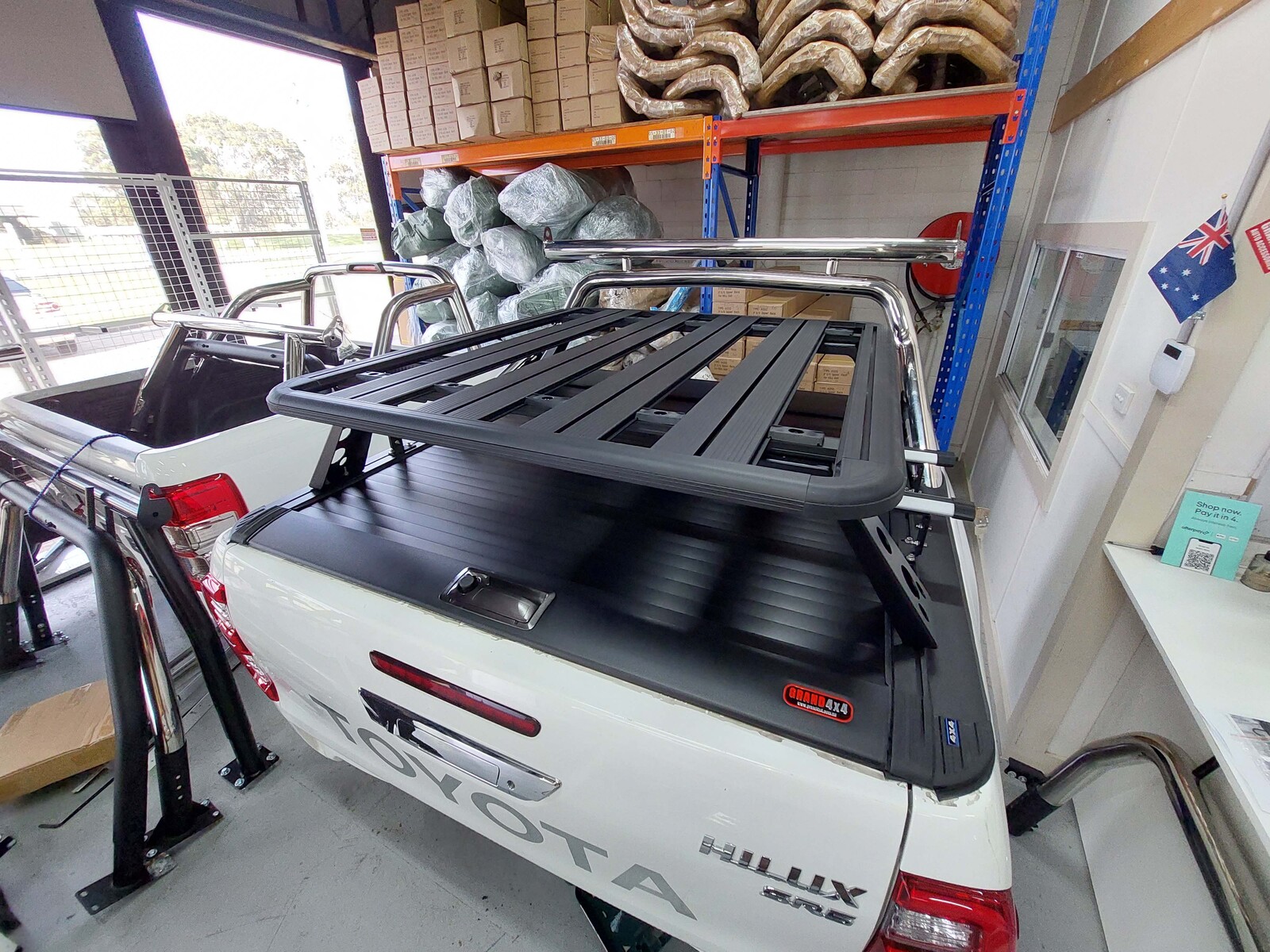 Ute Tub Roof Rack Brackets (Set of 4), Fits on Roller Shutters, New ...