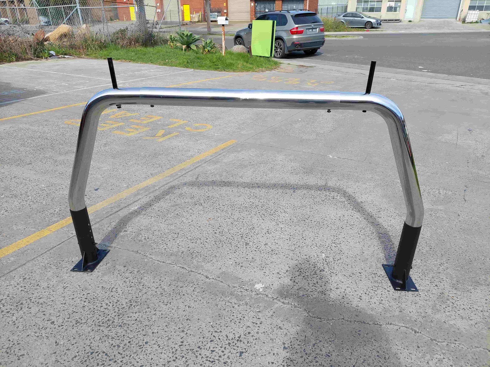 Universal Stainless Steel Adjustable Ute TRAY Ladder Rack Rollbar H ...