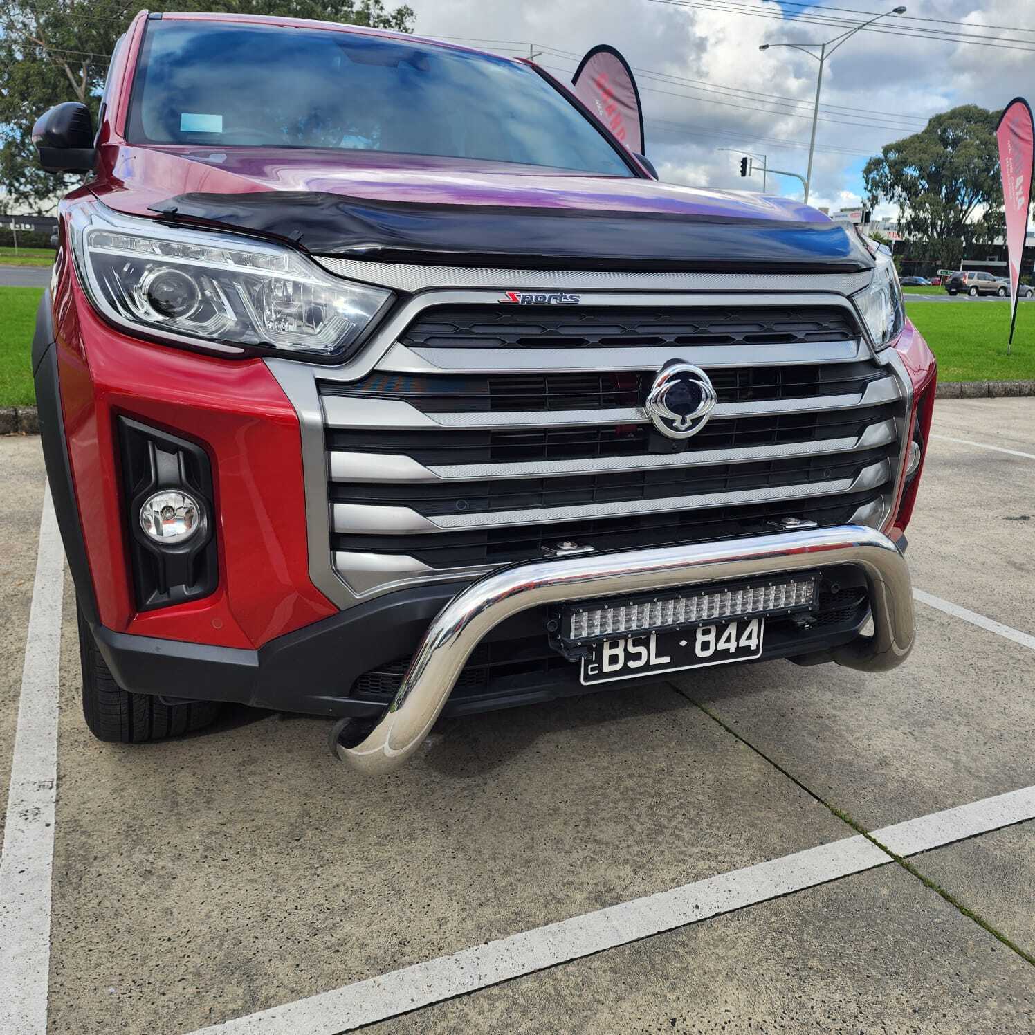 Stainless Steel Nudge Bar for SsangYong Musso LWB/SWB 2018 - 2024 ...