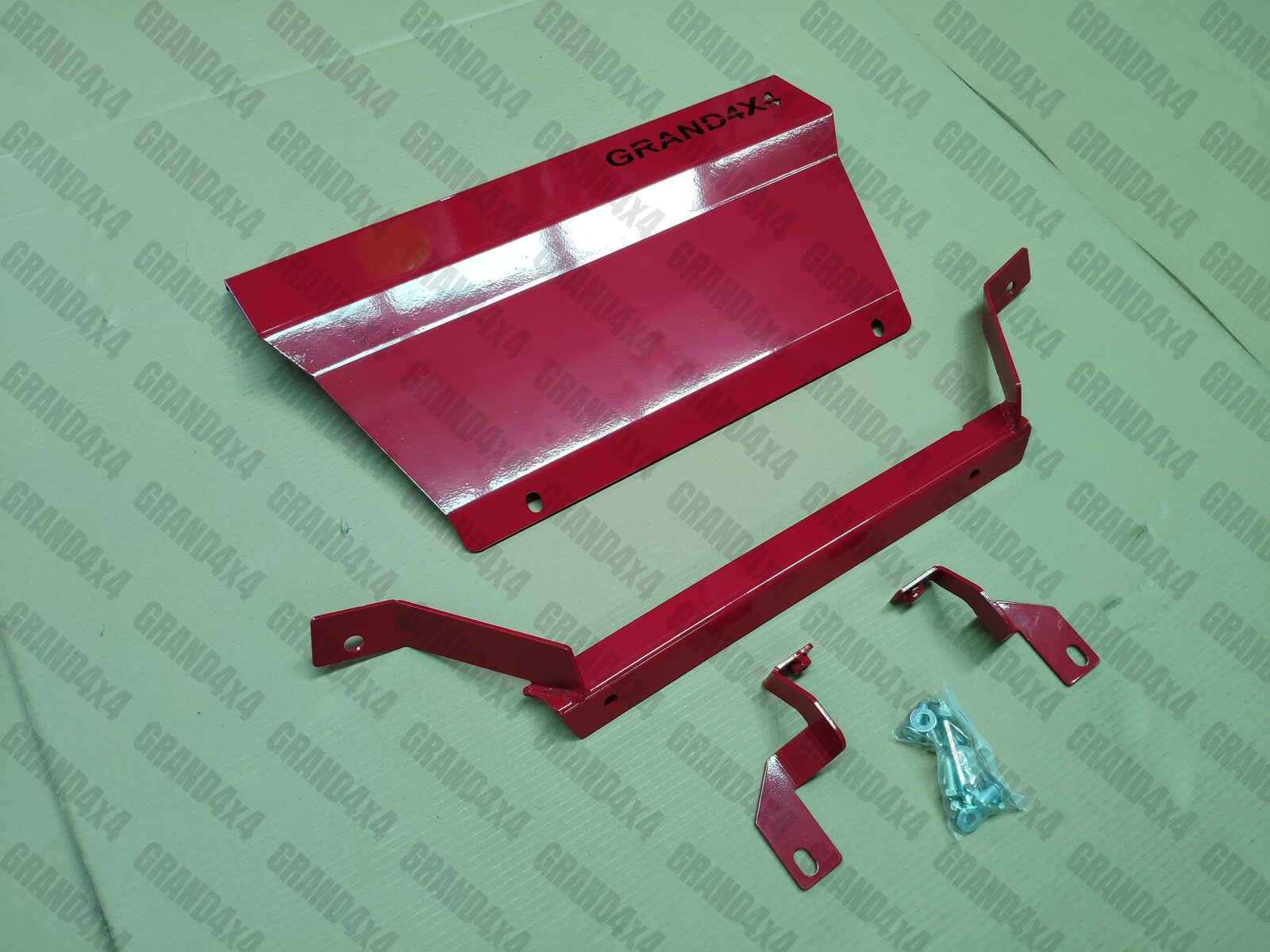 Steel Bash Plate 4mm Red to suit Toyota Landcruiser 80 series Sump ...