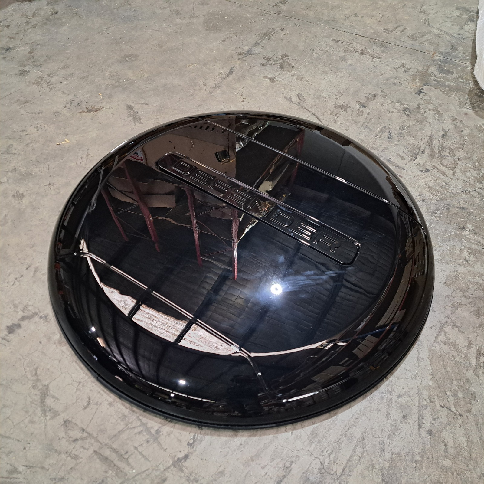 Gloss Black Spare Wheel Cover For Land Rover Defender 2020-Present ...