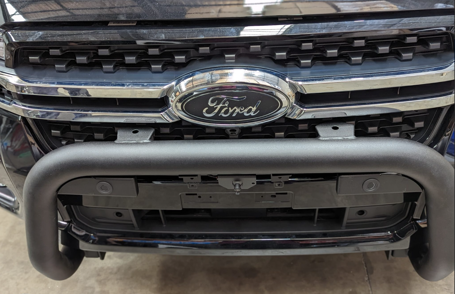 Black Steel Nudge Bar for Ford Ranger Next Gen 2022+ Sensor/Camera ...