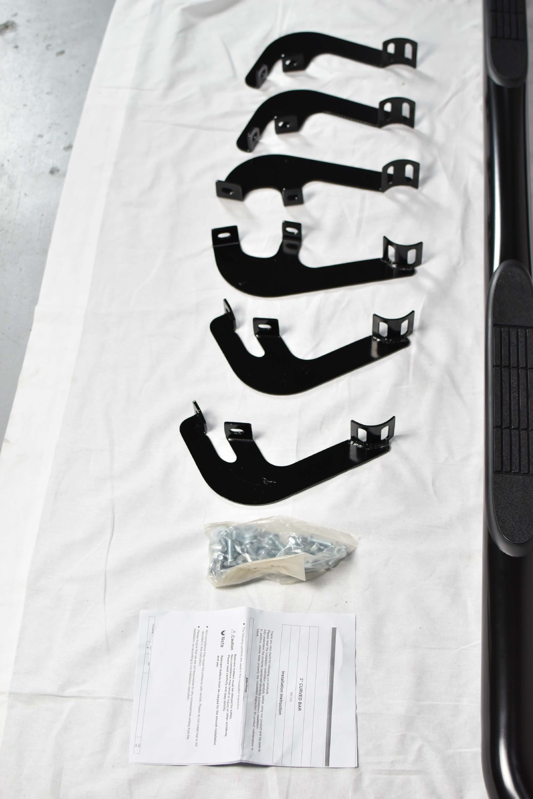 3" Tube Black Steel Side Steps Bar to suit Ford Ranger Mazda BT50 2012 ...