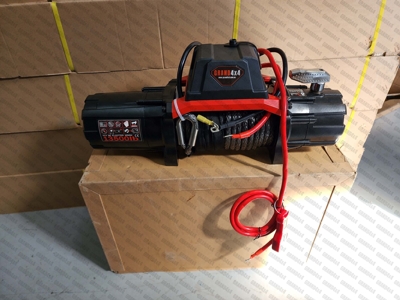 HERCULES 13500LBS WINCH SYNTHETIC ROPE 48V DYNEEMA ROPE - GRAND4x4