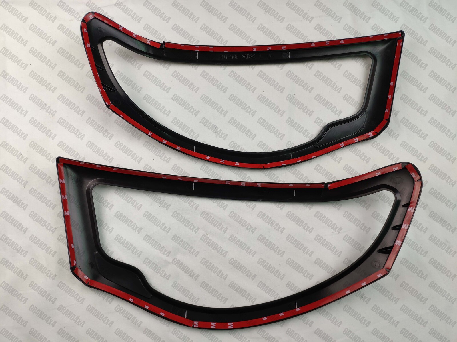 Matte Black Front Light Trim Cover Surrounds for Mitsubishi Triton MN ...