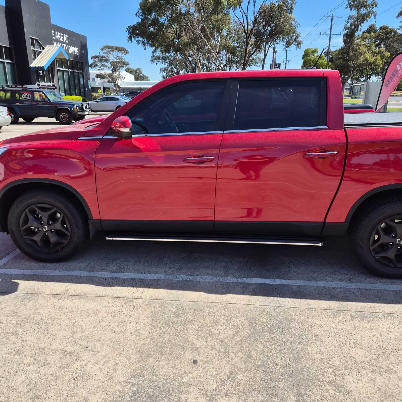 Side Steps Running Boards to suit SsangYong Musso LWB/SWB 2018-2024 Ute ...