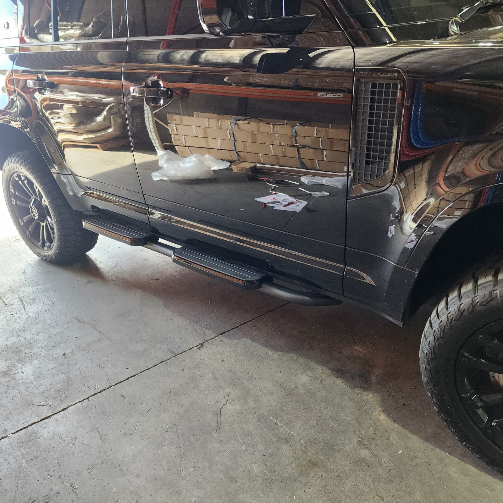 Luxury Side Steps Running Boards For Land Rover Defender 110/130 2020 ...