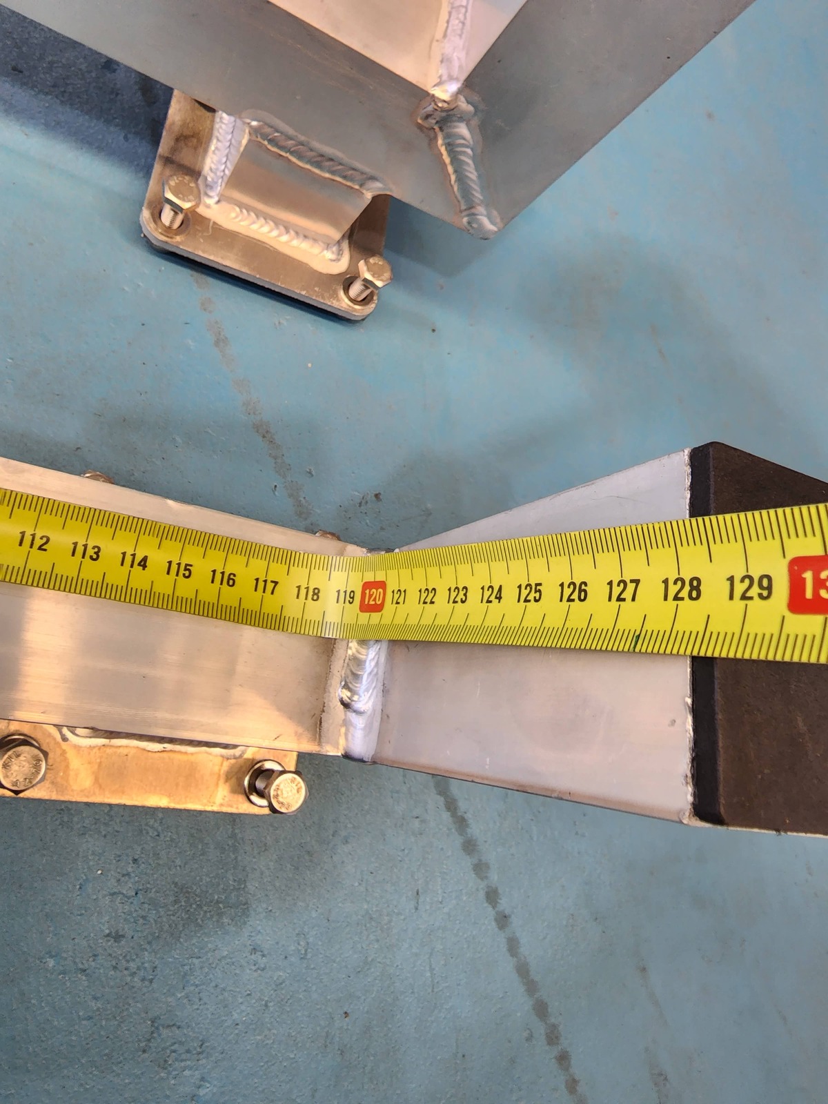 Ladder Rack for Canopy 1300MM Long 1200MM Internal Width Square Bar ...