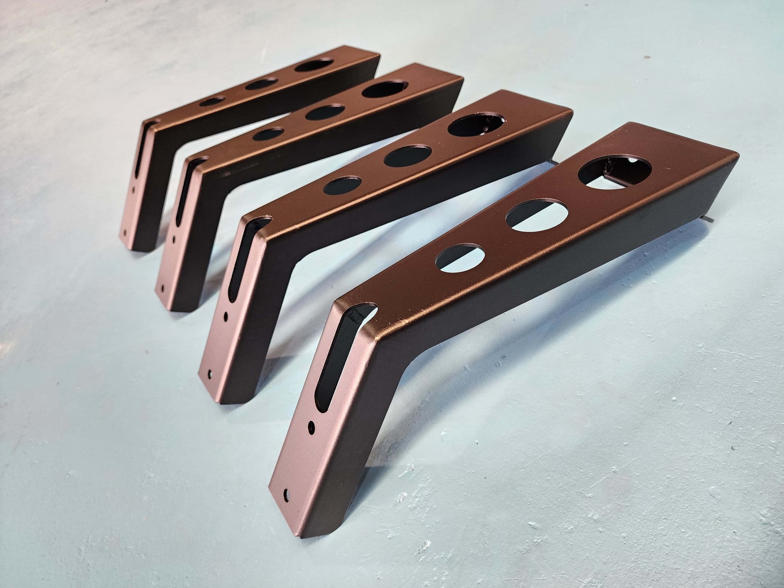 Ute Tub Roof Rack Brackets (Set of 4), Fits on Tub Edge and Drilled in ...