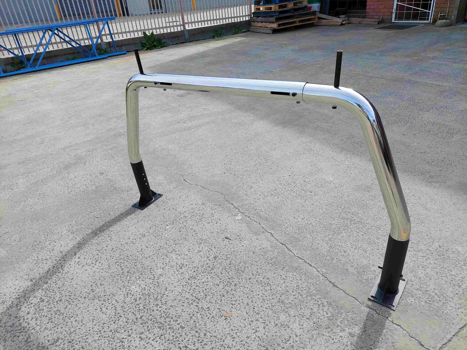 Universal Stainless Steel Adjustable Ute TRAY Ladder Rack Rollbar H ...