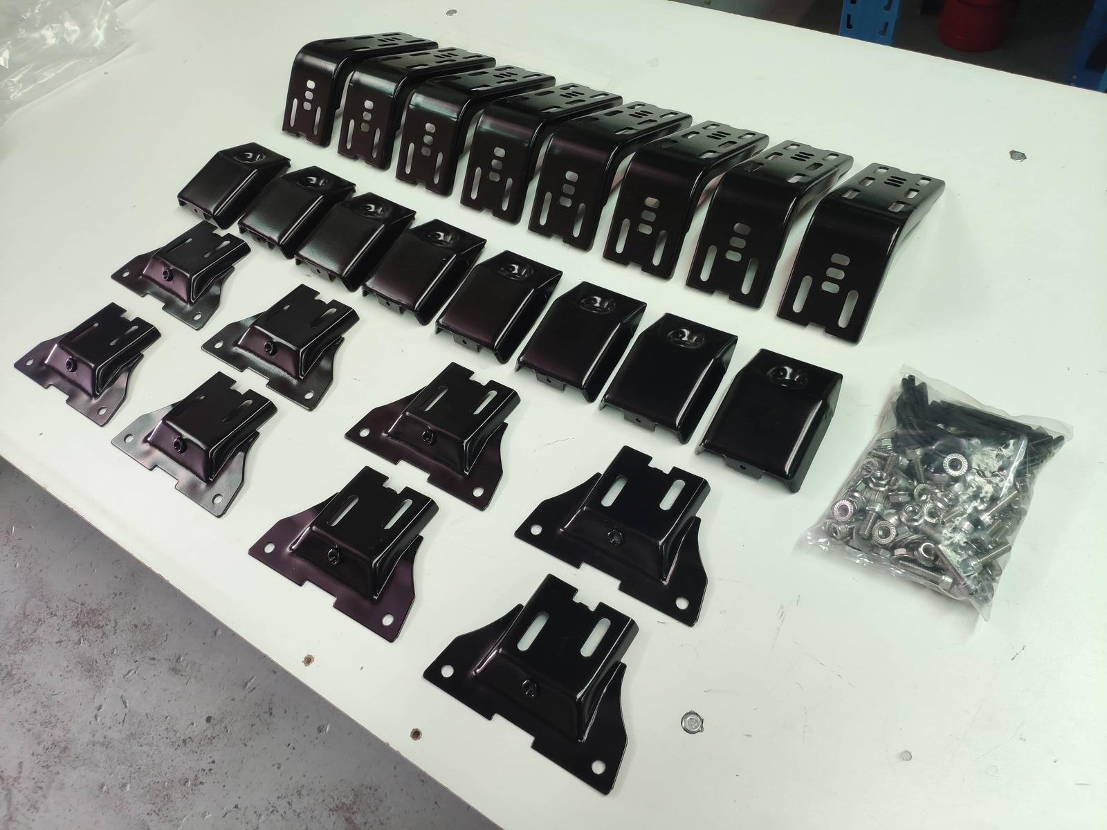 8 x 15CM Roof Rack Brackets Universal 15 CM for Rain Gutter Mounts 4WD ...