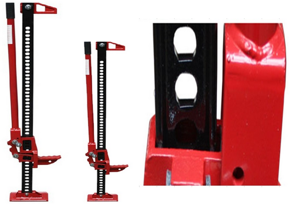 Heavy Duty 48" Inch High Lift Farm Jack Black Red 4WD 4x4 - GRAND4x4