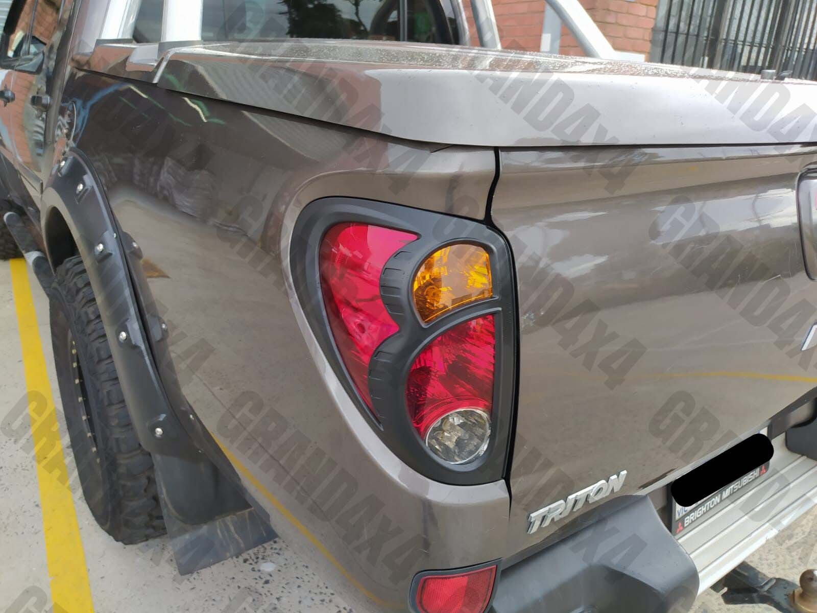 Front + Rear Light Covers Trim to suit Mitsubishi Triton MN / ML 2006 ...