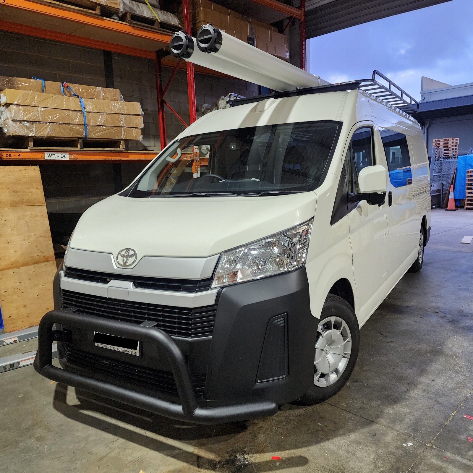Goliath Nudge Bar for Toyota Hiace Van 2019-2025 Version Light Holders ...