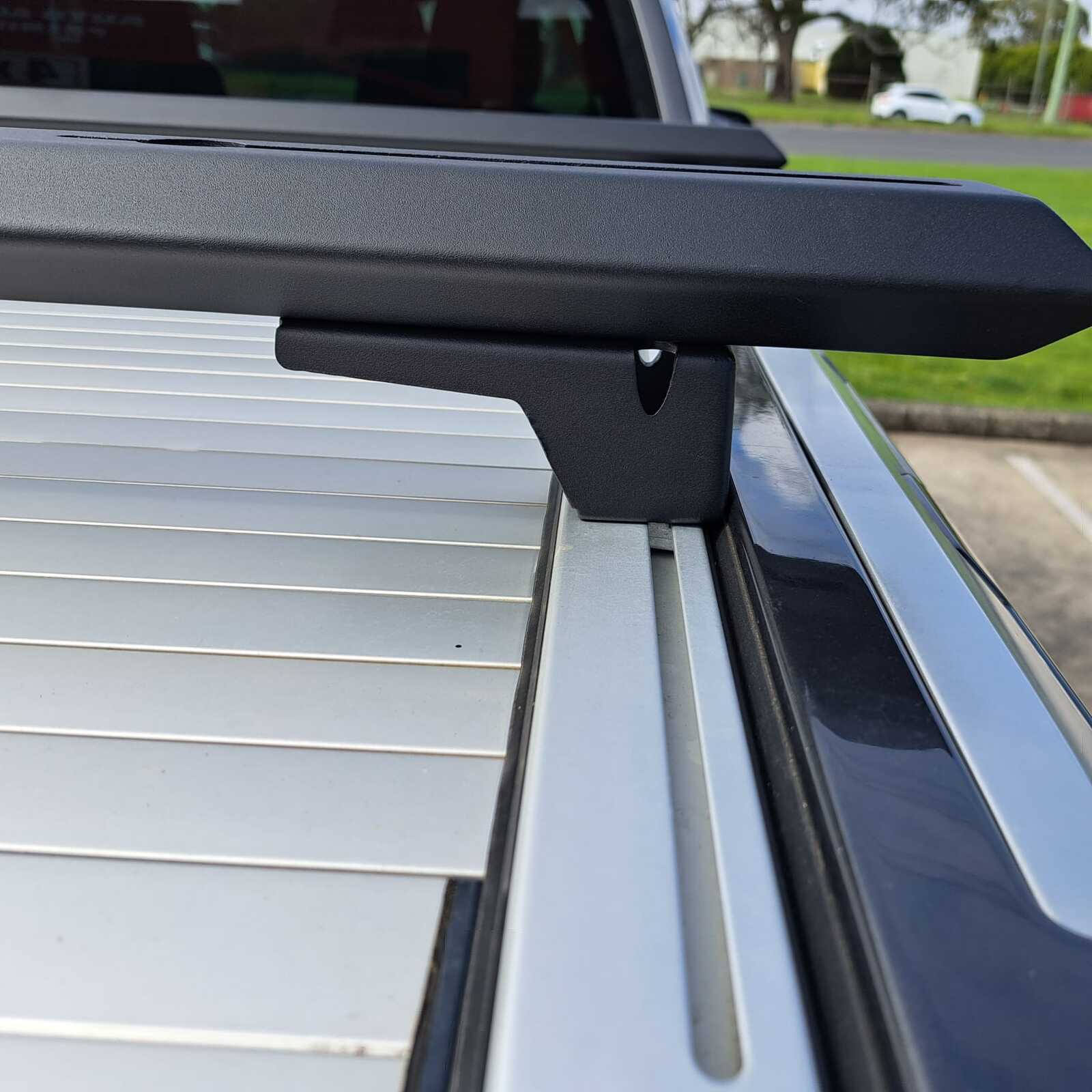 2 x Black Cross Bars/Racks For Roller Shutter, Hard Lids On Utes - GRAND4x4