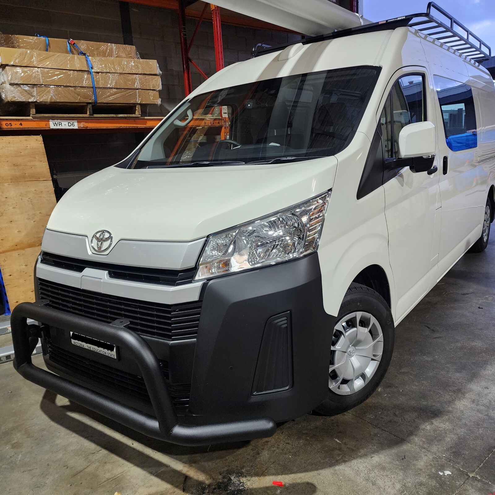 Goliath Nudge Bar for Toyota Hiace Van 2019-2025 Version Light Holders ...