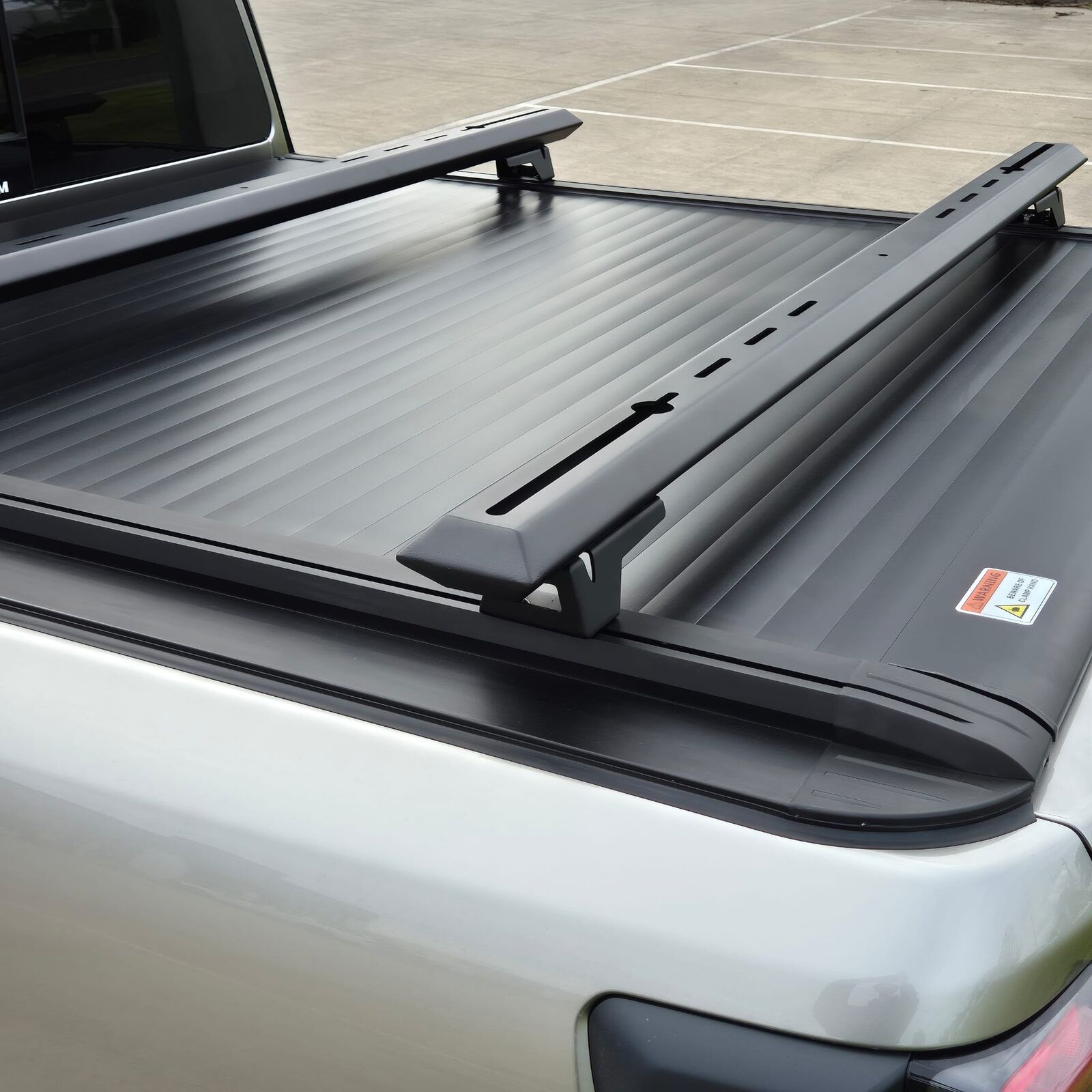 2 x Black Cross Bars/Racks For Roller Shutter, Hard Lids On Utes - GRAND4x4