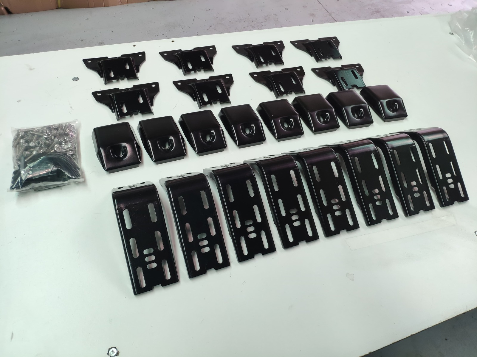 8 x 15CM Roof Rack Brackets Universal 15 CM for Rain Gutter Mounts 4WD ...