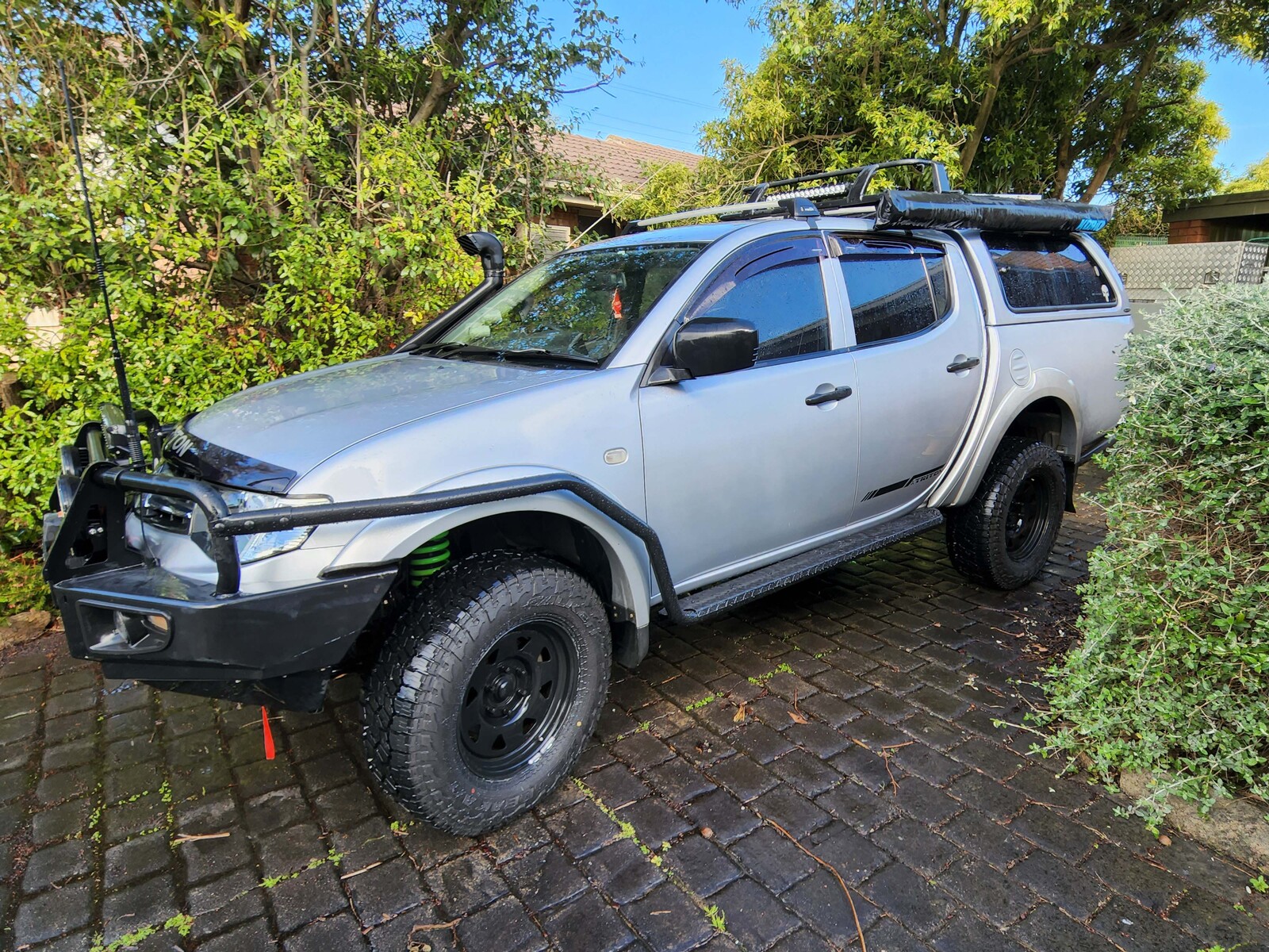 Steel Side Steps Brush Bars Rails suits Mitsubishi Triton MN ML 2006 ...